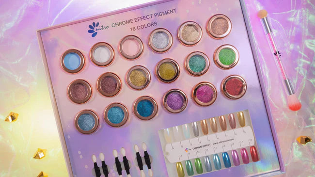 NITRO CHROME PIGMENT COLLECTION (18 COLORS) – NW Beauty Supplies